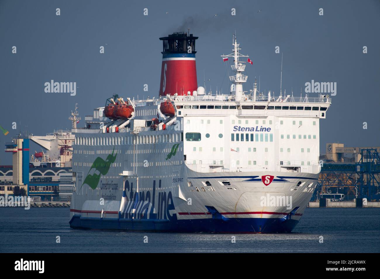 MS Stena Spirit, large cruiseferry owned by Stena Line, in Gdynia ...