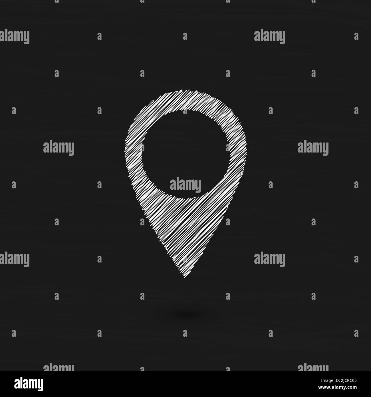 Map pin sketch vector icon. Gps sign symbol Stock Vector Image & Art ...