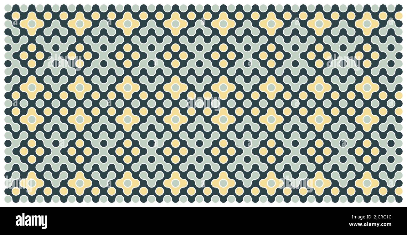 Random color rounded truchet tiling illustration Stock Vector Image ...