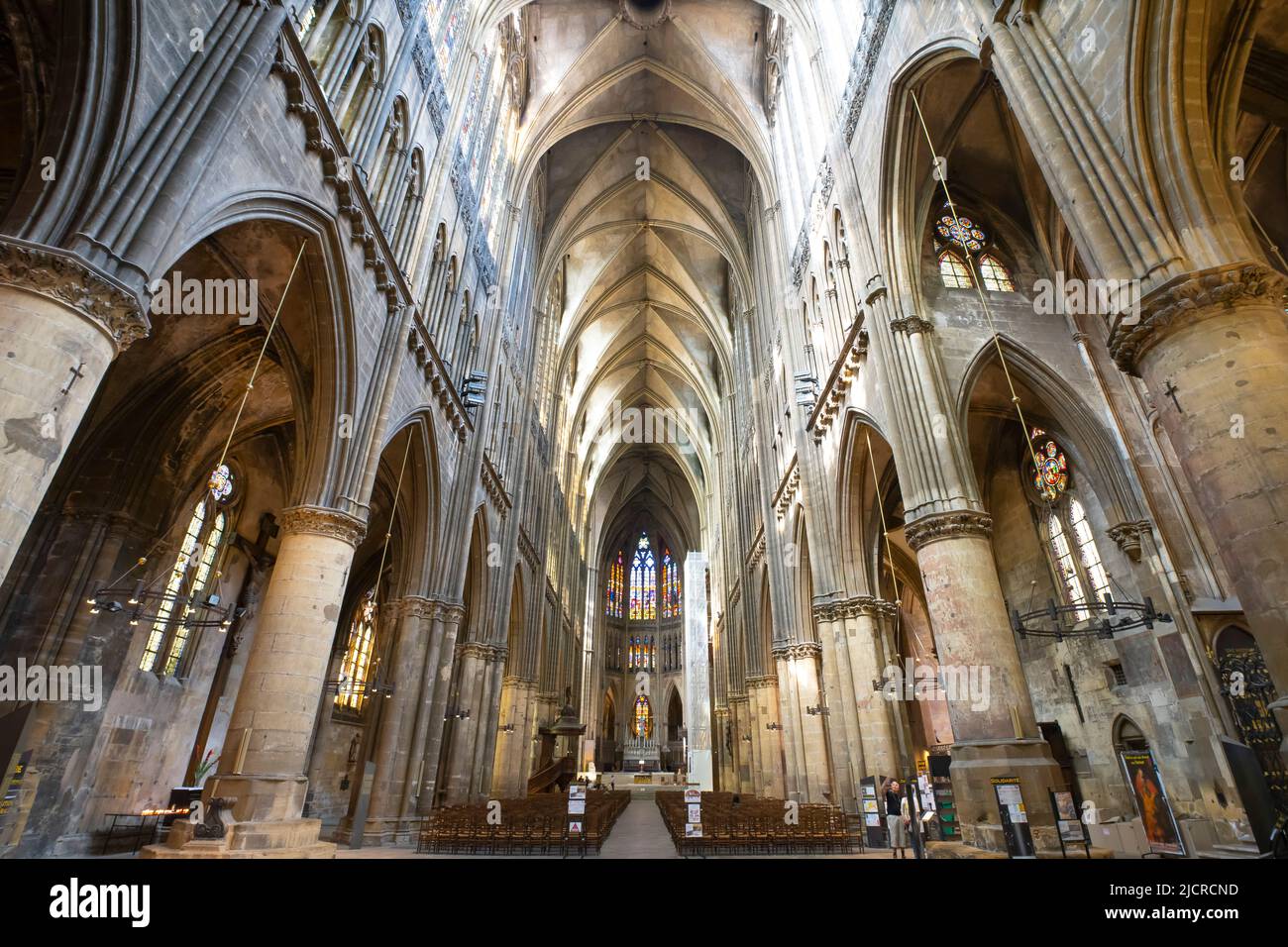 Metz Cathedral, also called the Cathedral of Saint Stephen, Metz ...