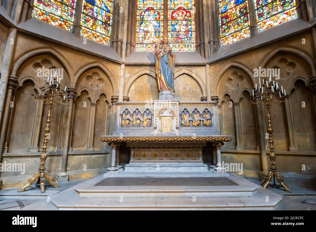 Metz Cathedral, also called the Cathedral of Saint Stephen, Metz ...