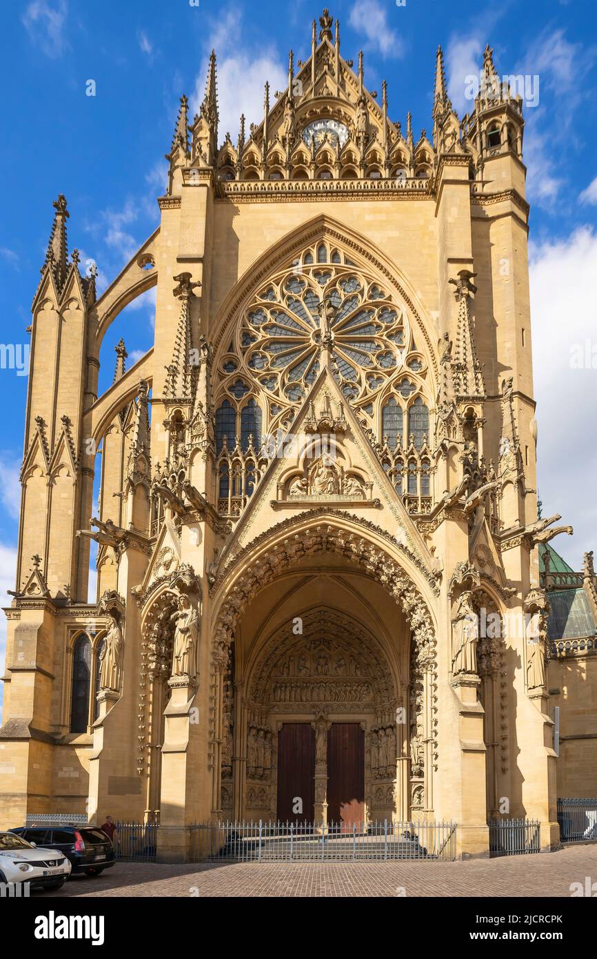 Metz Cathedral, also called the Cathedral of Saint Stephen, Metz ...