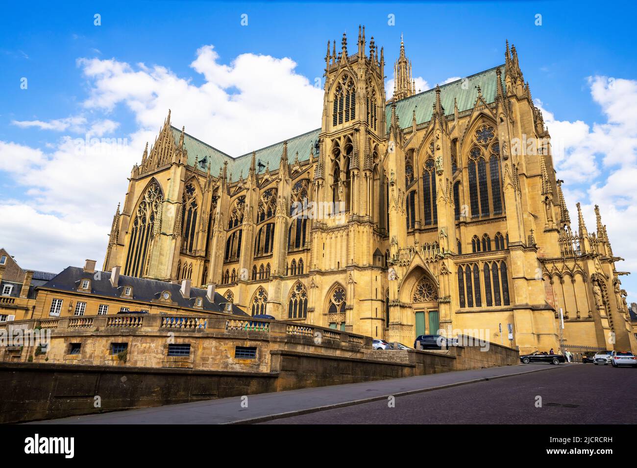 Metz Cathedral, also called the Cathedral of Saint Stephen, Metz ...
