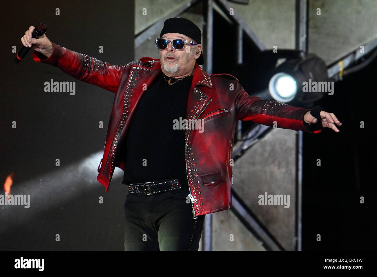 Vasco Rossi during the concert, Vasco Live, at Circo Massimo, 12th June ...