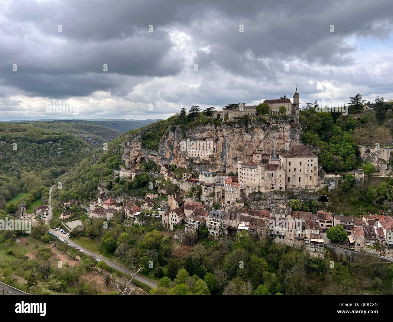 Beautiful village of Rocamadour in Lot department, southwest France ...