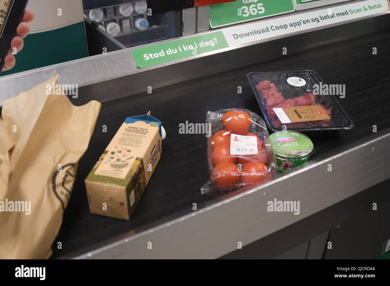 Copenhagen/Denmark/15 June 2022/.365 High food price and inflation in ...