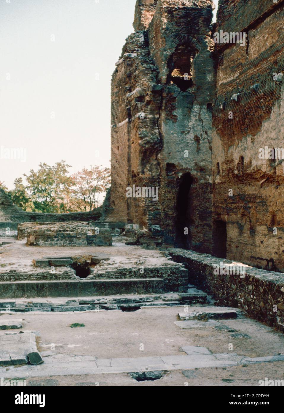 Side of the Red Basilica in Pergamon/Pergamos - ruins of ancient city ...