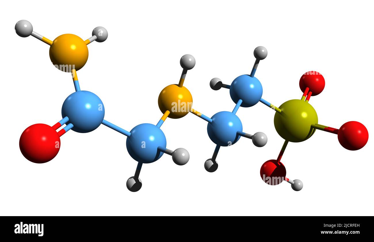 3D image of ACES skeletal formula - molecular chemical structure of ...