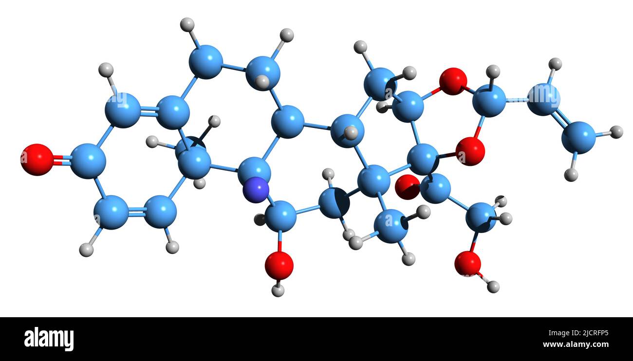 3D image of Acrocinonide skeletal formula - molecular chemical ...