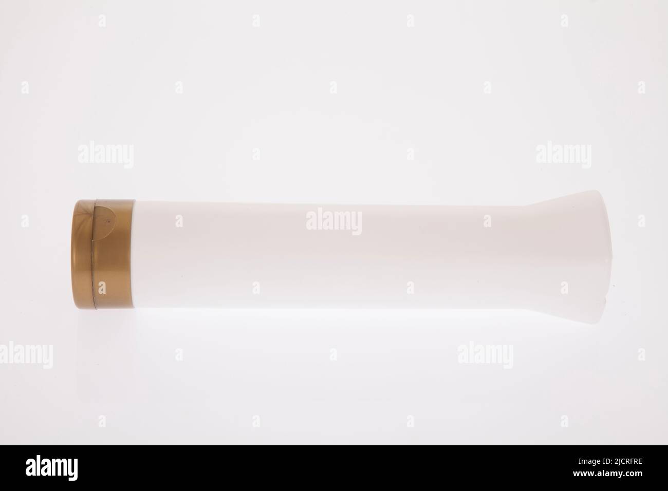 Multipurpose container; white plastic jar with golden lid - photo on ...