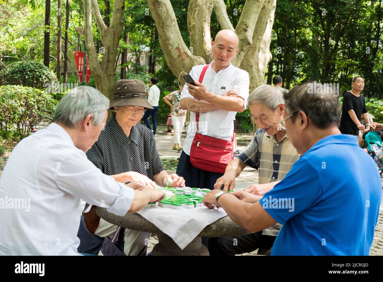 Mahjong table hi-res stock photography and images - Alamy