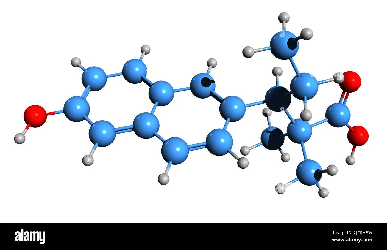 3D image of Allenestrol skeletal formula - molecular chemical structure ...