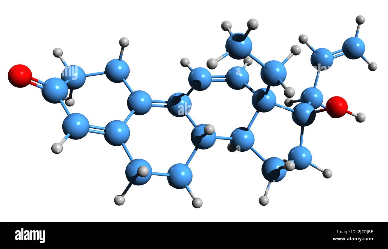 3D image of Altrenogest skeletal formula - molecular chemical structure ...