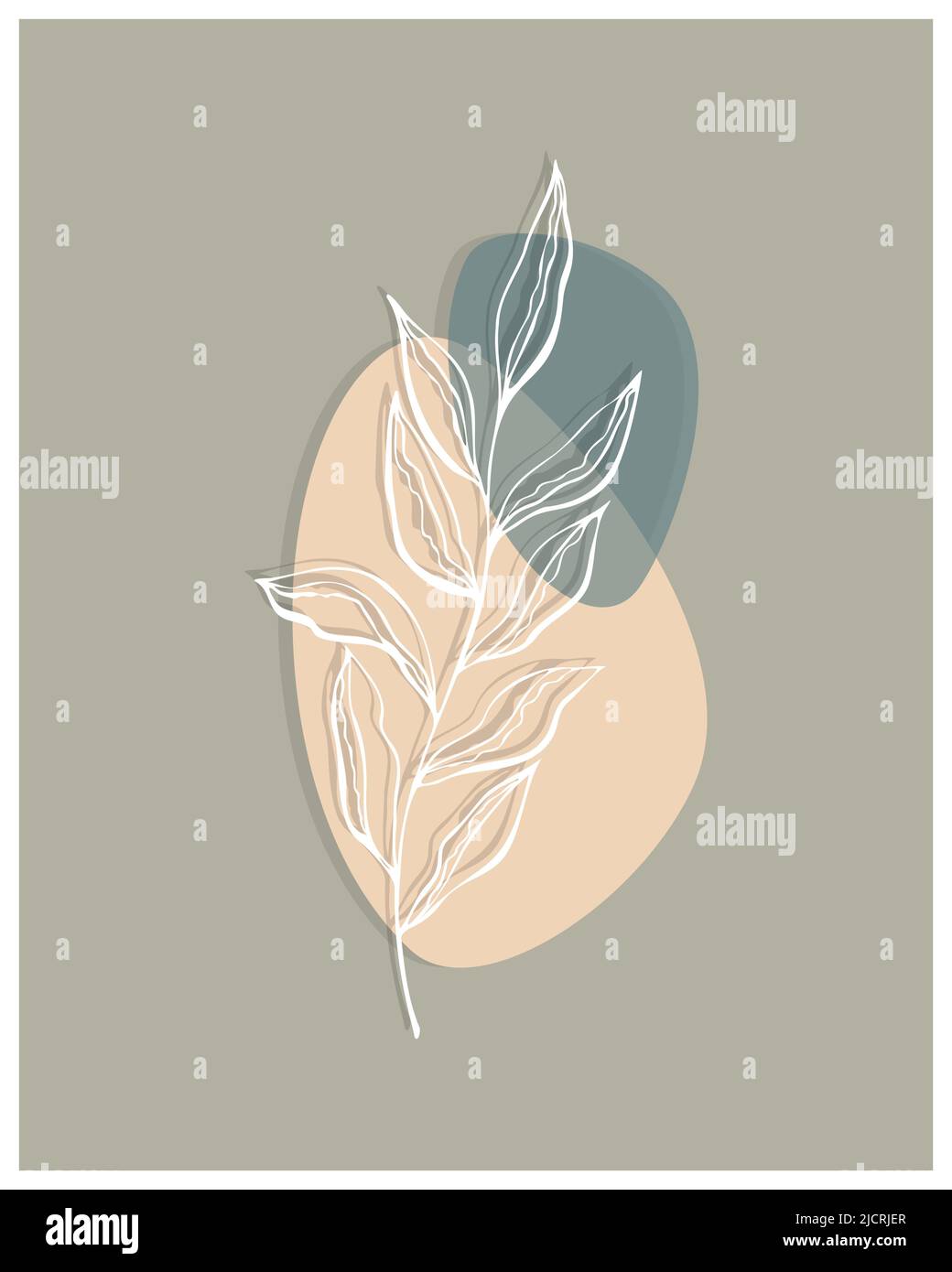 Boho style abstract background minimalism, doodle, decor. Vector ...