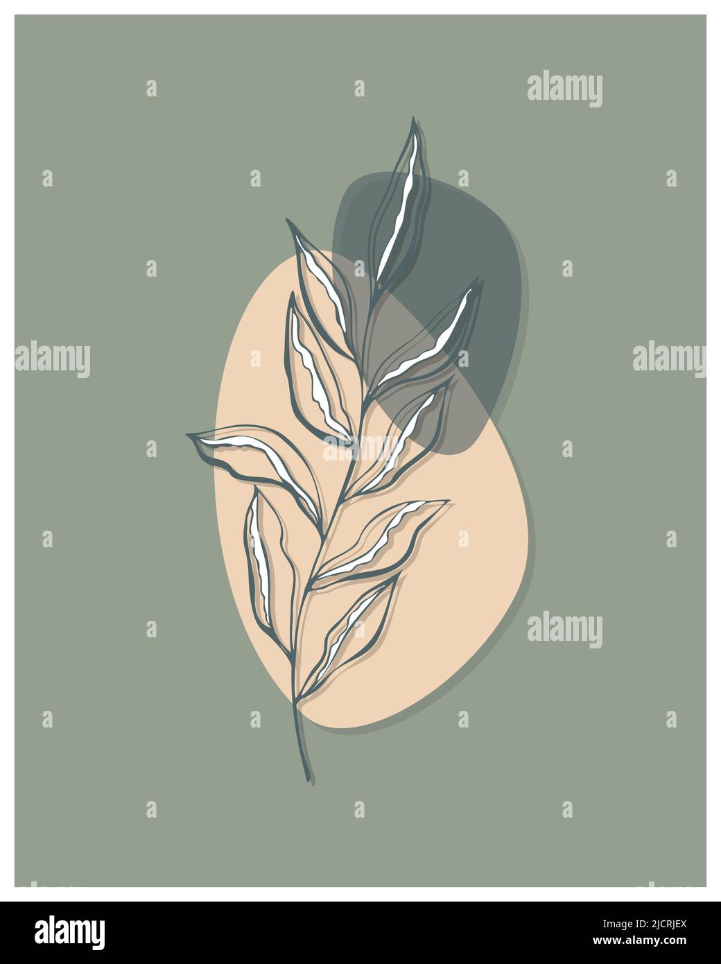 Boho style abstract background minimalism, doodle, decor. Vector ...