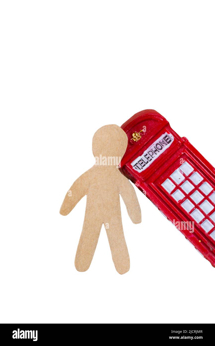 Man shape cut out of paper isolated on white background Stock Photo - Alamy