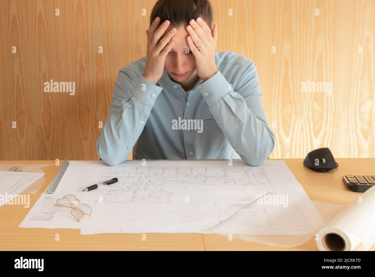 Frustrated architect hi-res stock photography and images - Alamy