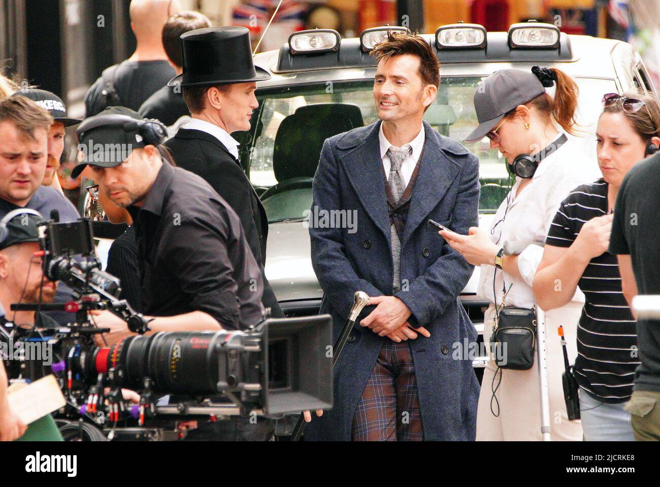 David Tennant (centre) and Neil Patrick Harris (centre-left) during ...