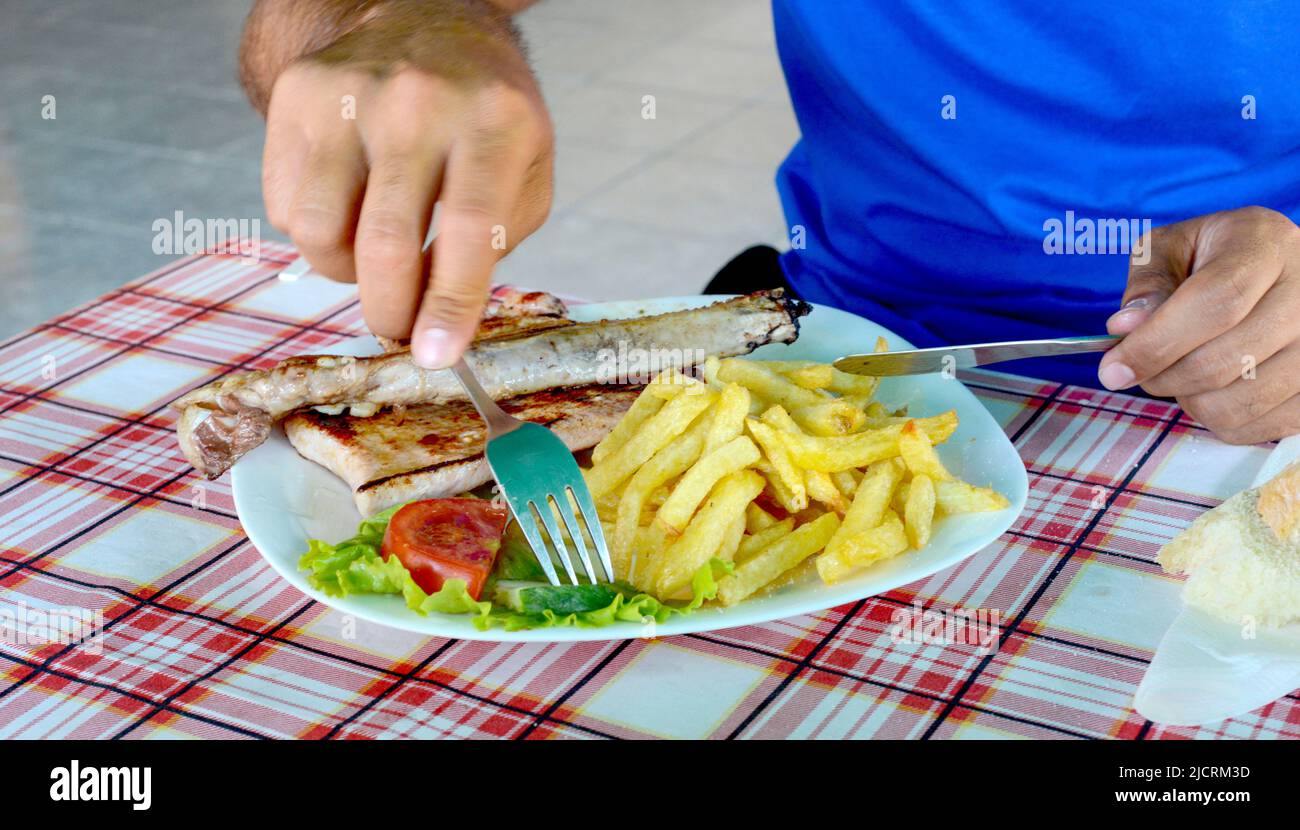 Man pouring salt hi-res stock photography and images - Alamy