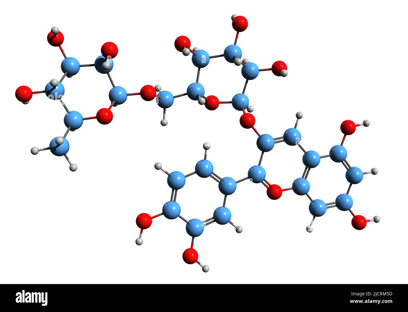 3D image of Antirrhinin skeletal formula - molecular chemical structure ...