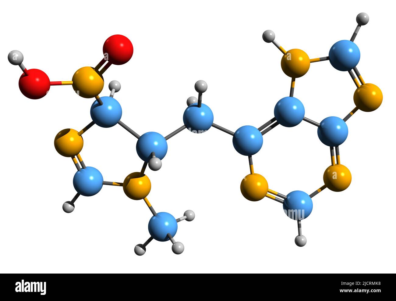 3D image of Azathioprine skeletal formula - molecular chemical ...
