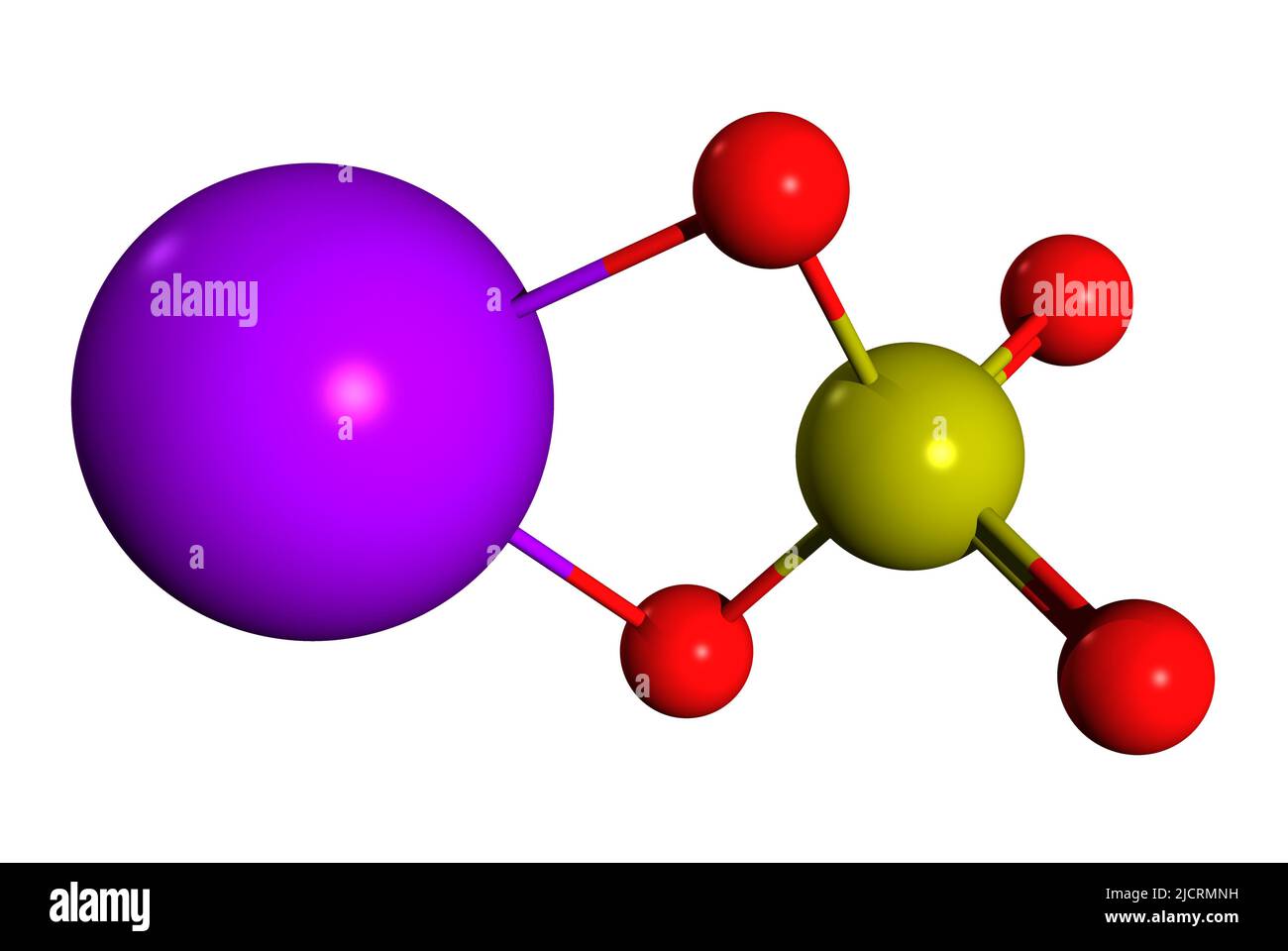 3D image of Barium sulfate skeletal formula - molecular chemical ...