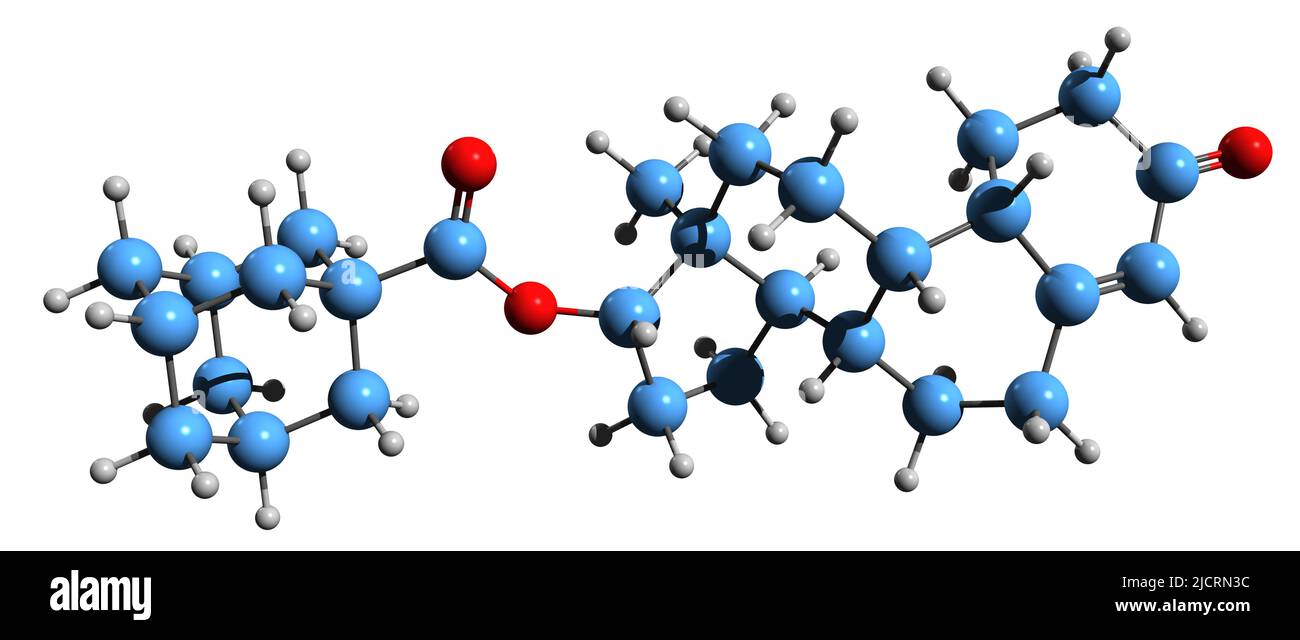 3D image of Bolmantalate skeletal formula - molecular chemical ...