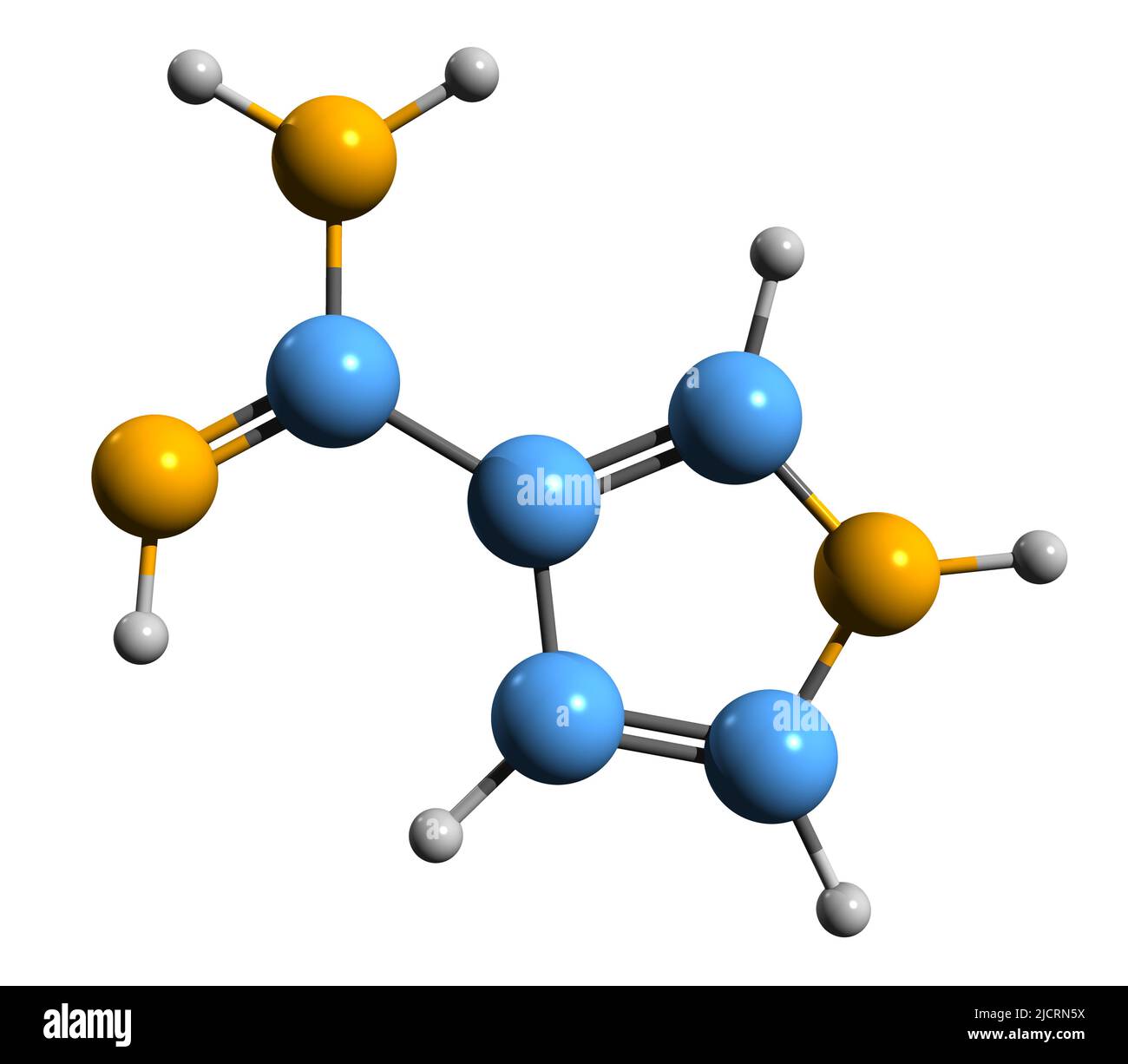 3D image of Brunfelsamidine skeletal formula - molecular chemical ...