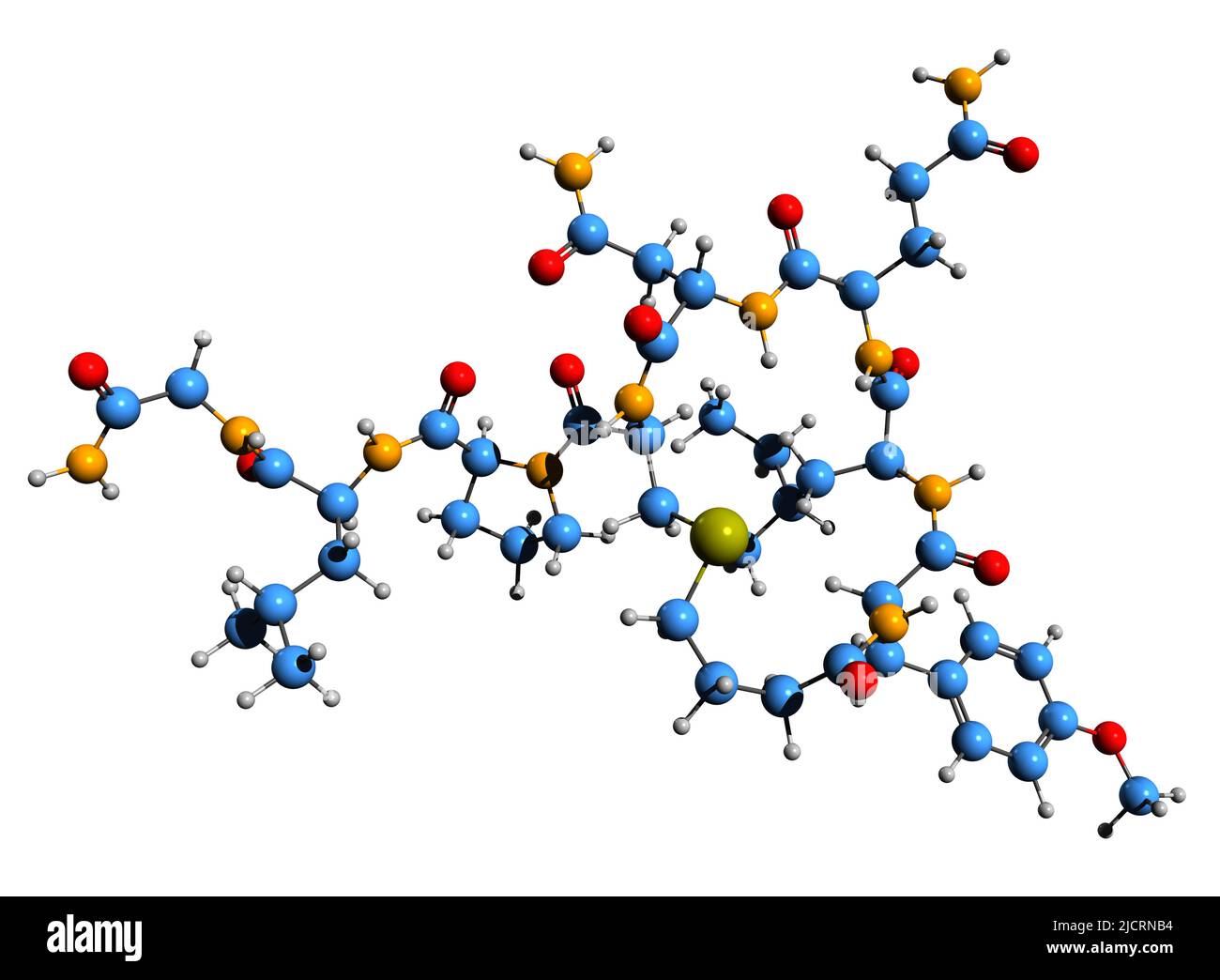 3D image of Carbetocin skeletal formula - molecular chemical structure ...
