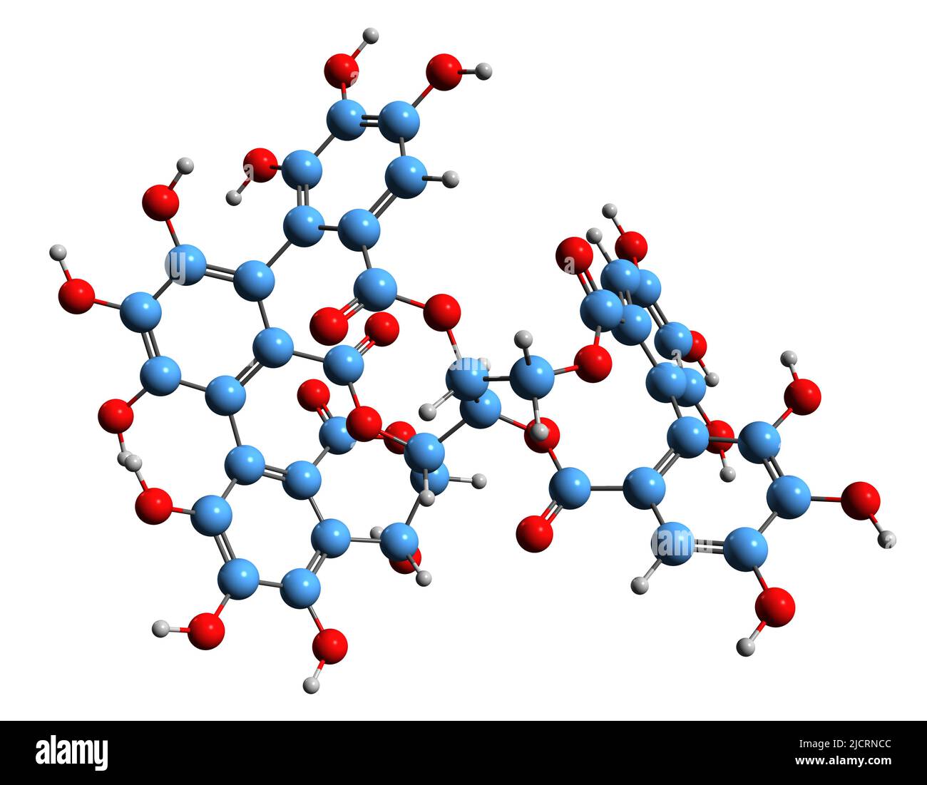 3D image of Castalagin skeletal formula - molecular chemical structure ...