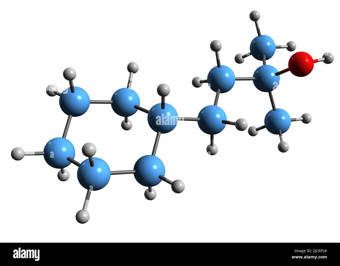 3D image of coranol skeletal formula - molecular chemical structure of ...