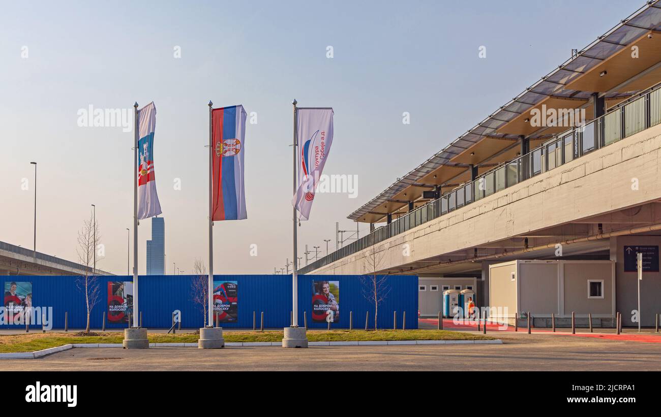 Belgrade, Serbia - March 29, 2022: Train Station Terminal at New ...
