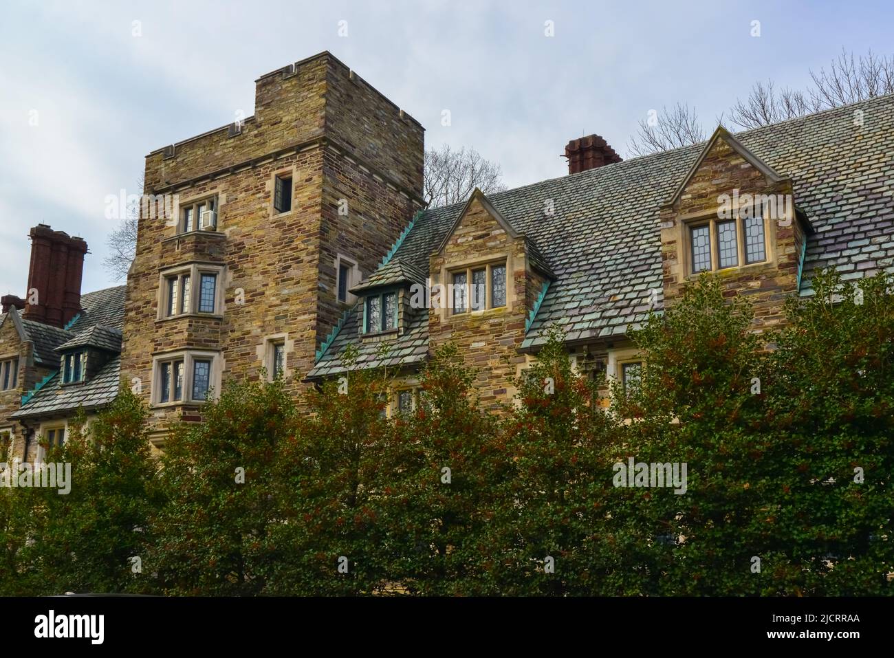 PRINCETON, NJ USA - NOVENBER 12, 2019: Holder Hall, window and ...