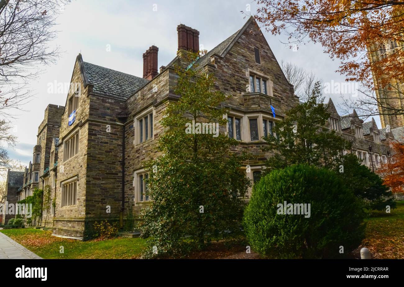 PRINCETON, NJ USA - NOVENBER 12, 2019: Holder Hall, window and ...
