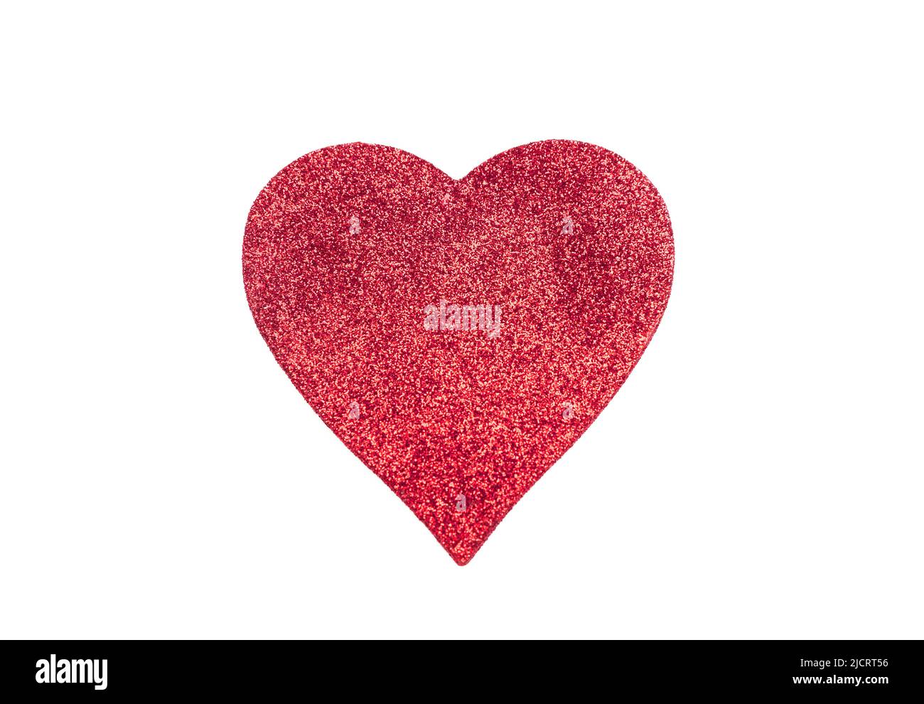Heart Red Color Isolated On White Love Valentine Day Symbol Design