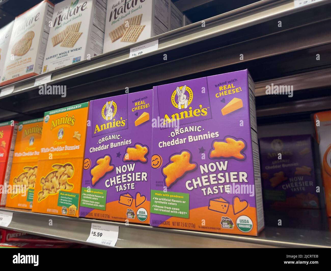 Mill Creek, WA USA - circa May 2022: Close up focus on Annie's brand ...