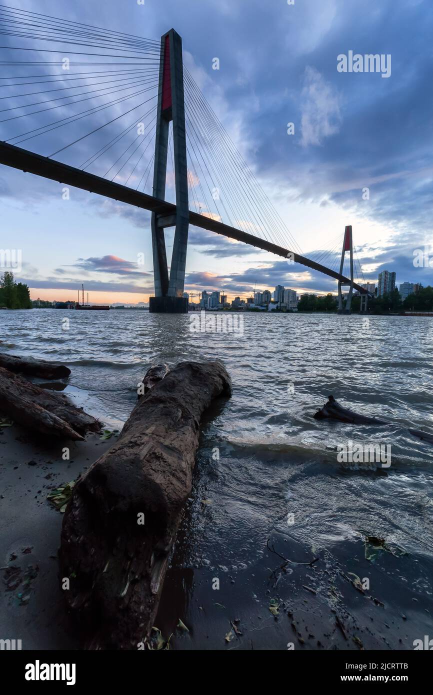 Skytrain Bridge in New Westminster and Surrey, Greater Vancouver ...