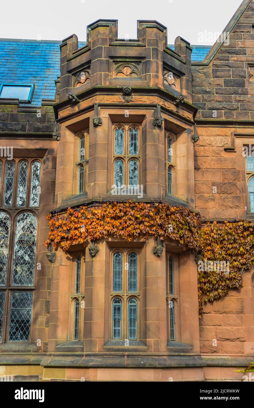 PRINCETON, NJ USA - NOVENBER 12, 2019: View of the facade of East Pyne ...