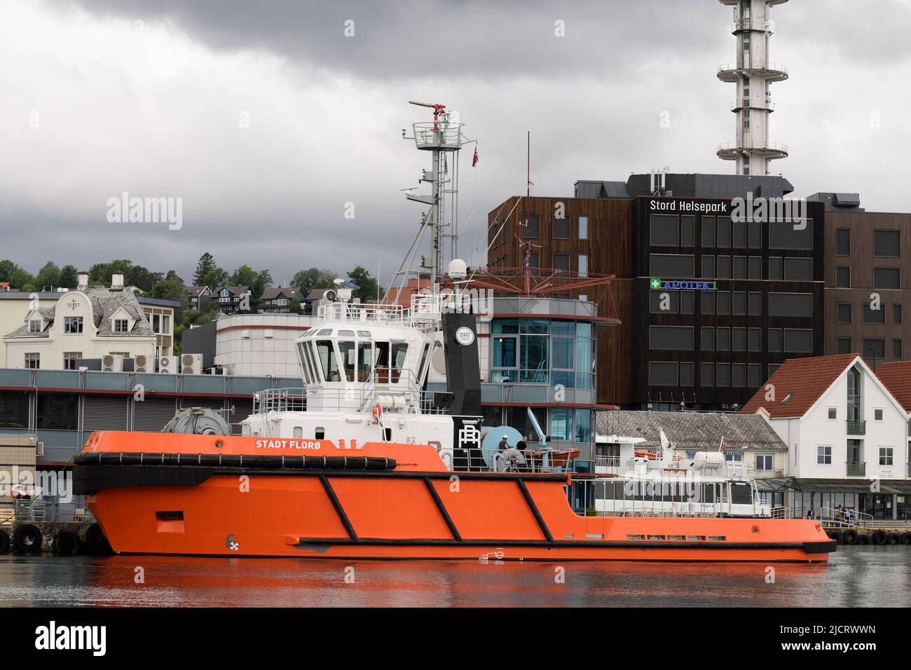 Stadt Florø, fire fighting vessel IMO 9085194, Leirvik, Stord ...