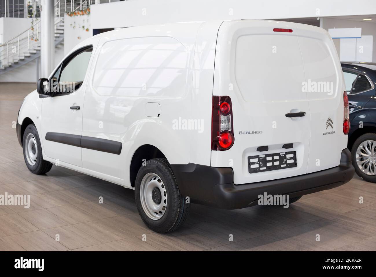 Russia, Izhevsk - March 4, 2022: Citroen showroom. New modern Berlingo ...
