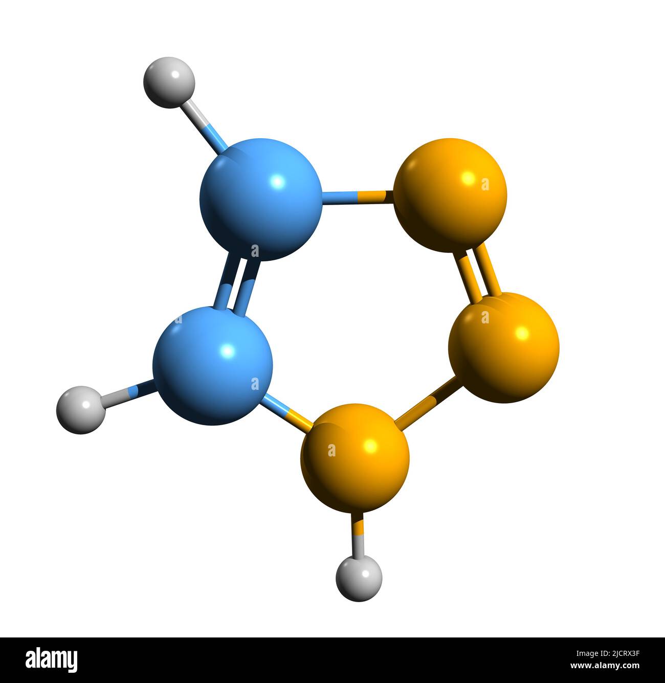 3D image of triazole skeletal formula - molecular chemical structure of ...