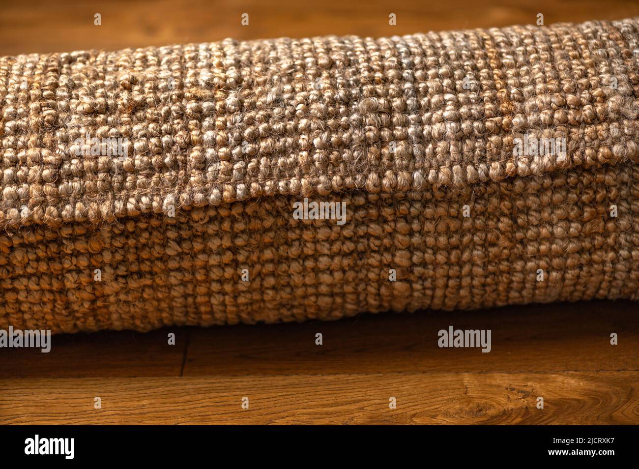Jute rug, natural fiber carpet Stock Photo - Alamy