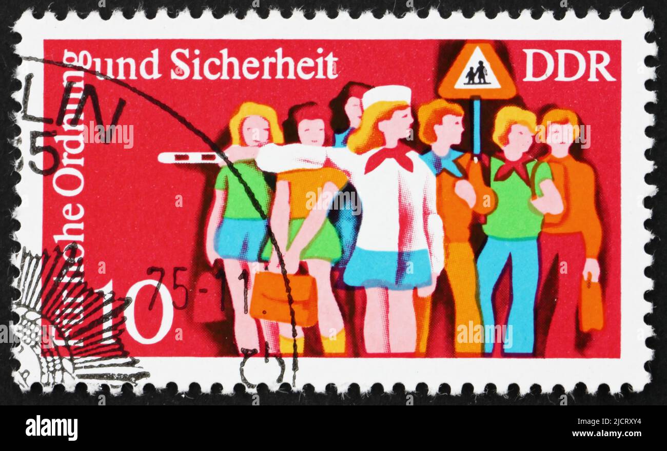 GDR - CIRCA 1975: a stamp printed in GDR shows Children and Child ...