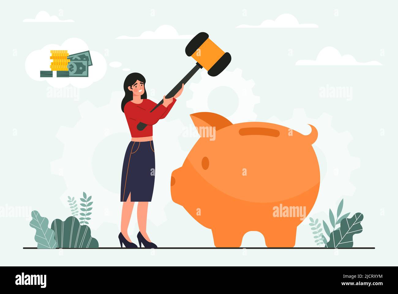 Financial problems concept Stock Vector Image & Art - Alamy