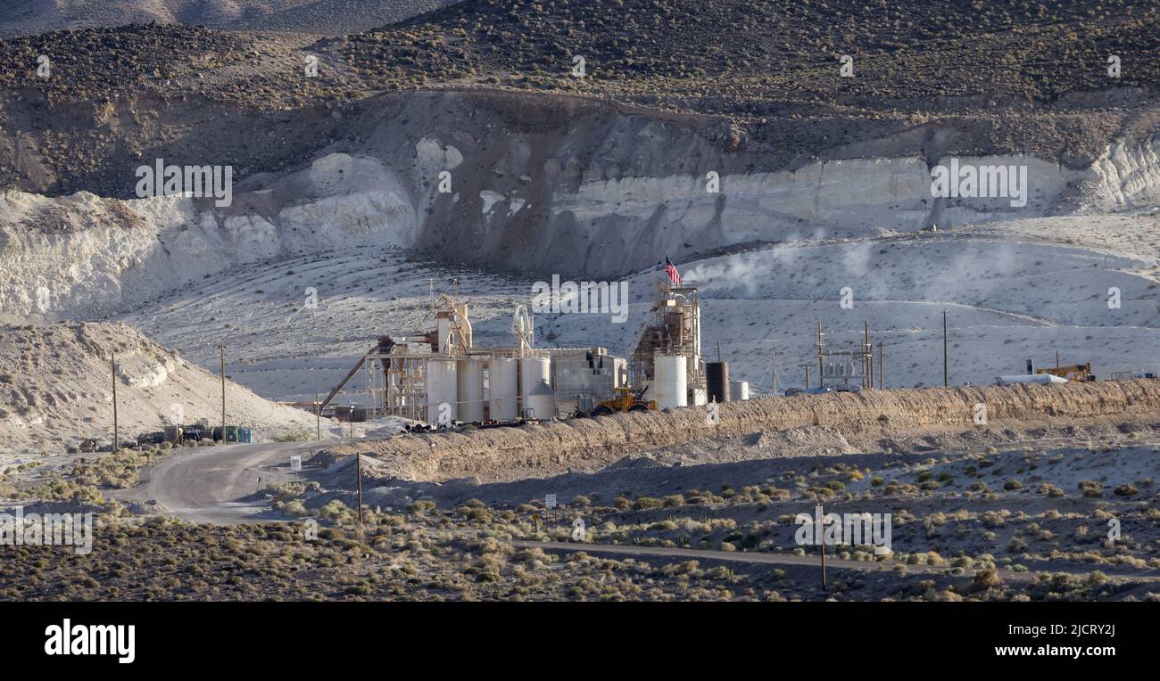 Mining Station in the desert. Nevada, United States Stock Photo - Alamy