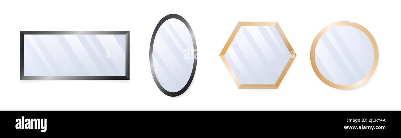 Luxury mirrors set Stock Vector Image & Art - Alamy
