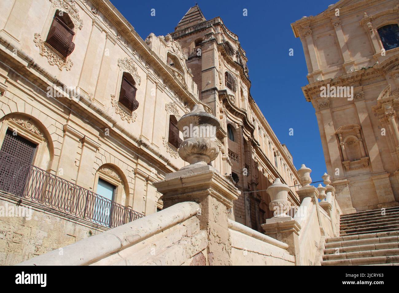 abroque church and monastery (san francesco d'assisi) in noto in sicily ...