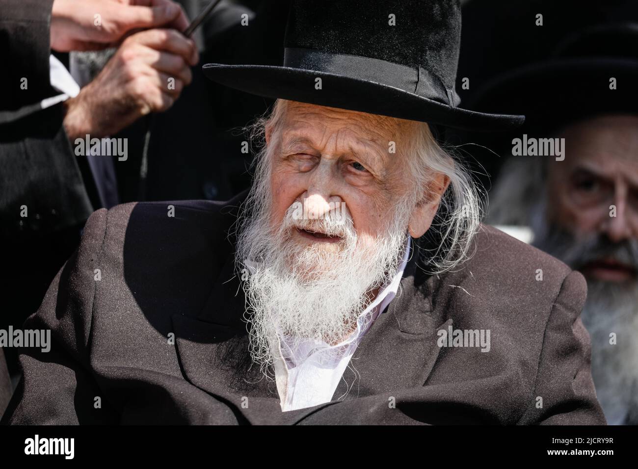 London, UK. 15th June, 2022. Rabbi Elyakim Schlesinger, who is 101 ...