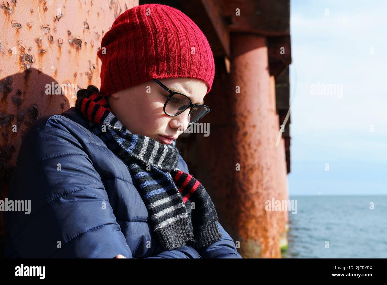 Caucasian boy 11 years old hi-res stock photography and images - Alamy