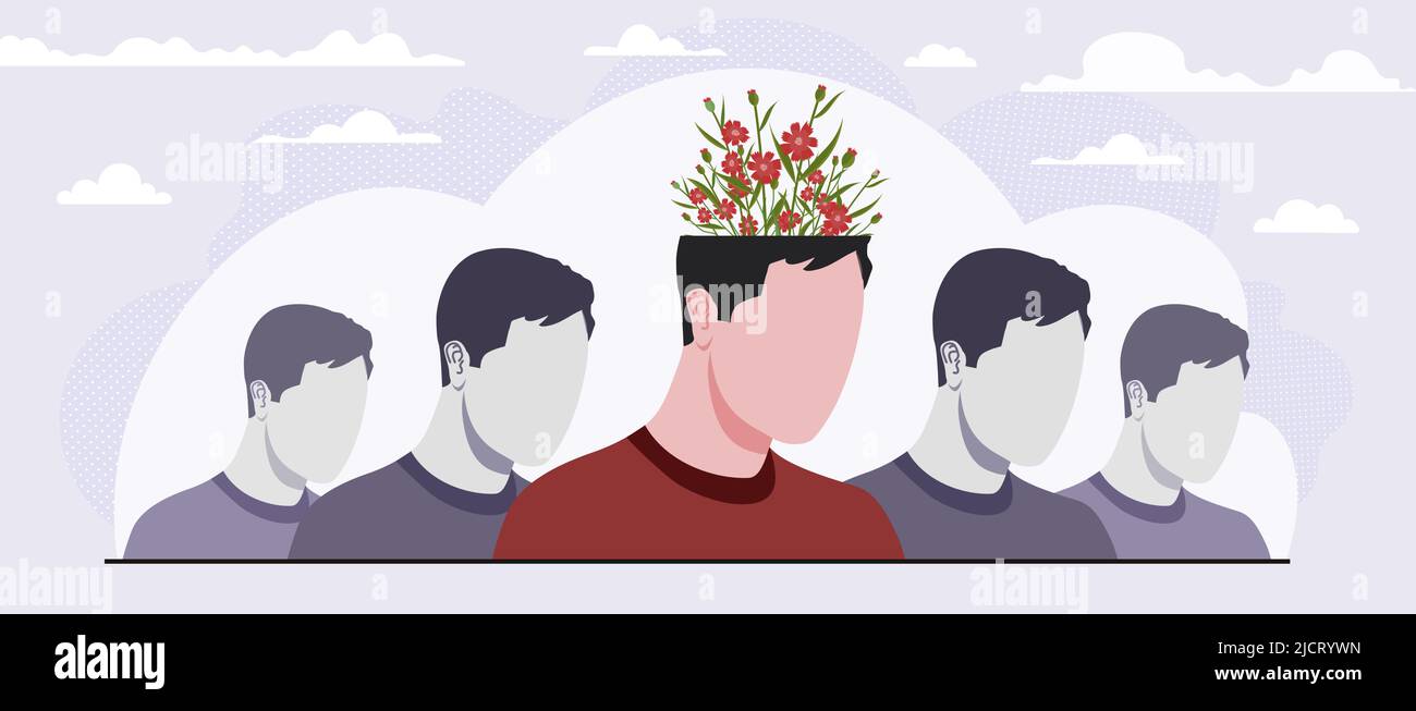 Individual and crowd Stock Vector Images - Alamy